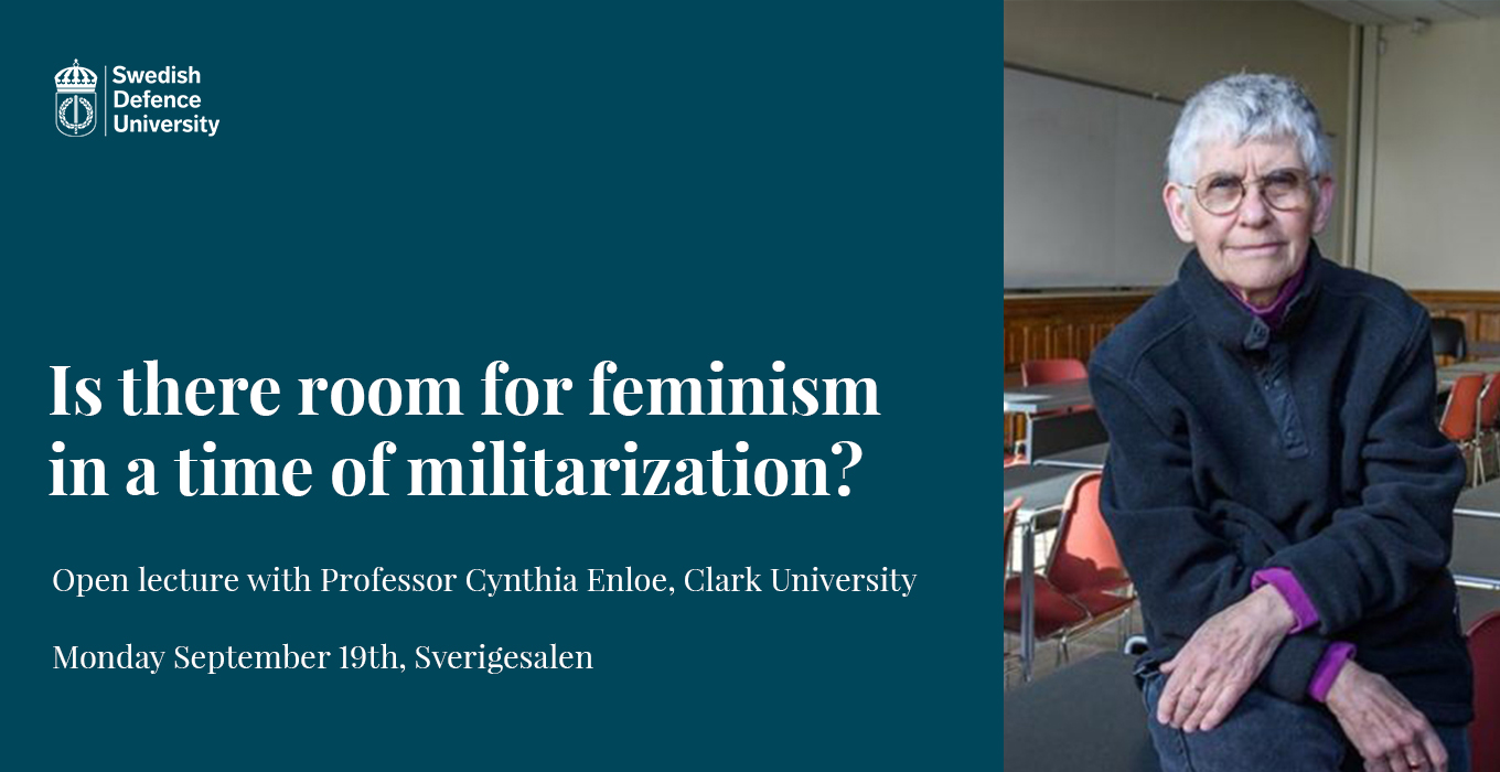 Open lecture with Cynthia Enloe: Is there room for feminism in a time ...
